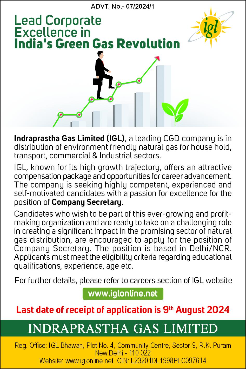 Welcome To Indraprastha Gas Limited (IGL)